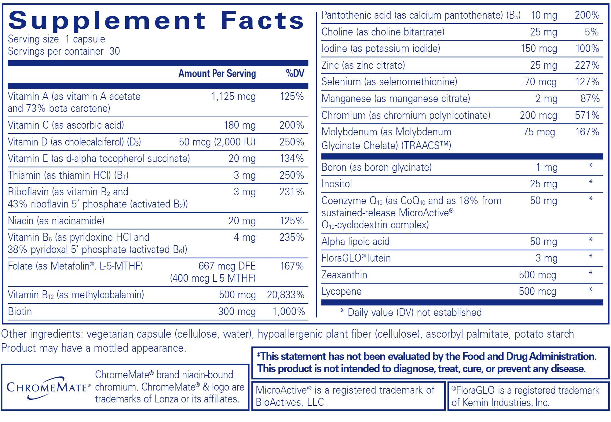 O.N.E.™ Multivitamin by Pure Encapsulations - Modern Apothecary